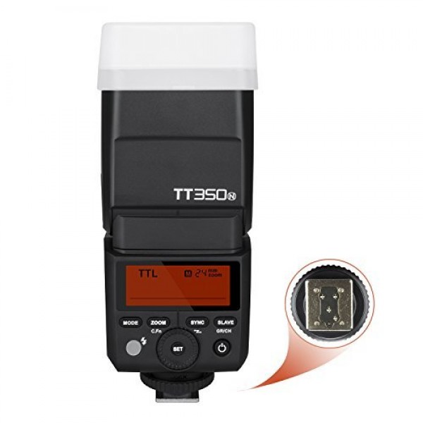 Godox TT350N Blitz für Nikon LZ 60, 20-200mm Coverage, Wireless ...